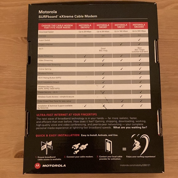 Motorola | Networking | Motorola Sb621 Surfboard Docsis 3 Cable Modem ...
